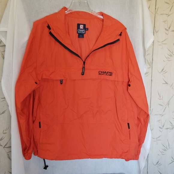 Chaps | Jackets & Coats | Chaps Ralph Lauren Orange Windbreakerjacket M ...